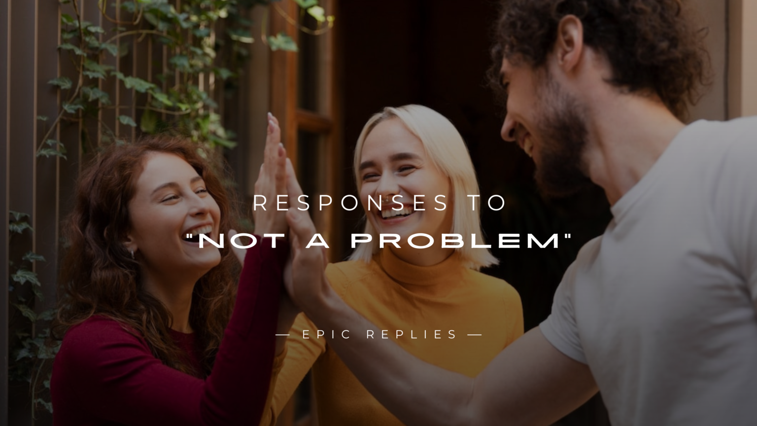 220+ Responses to "Not A Problem" in Any Situation