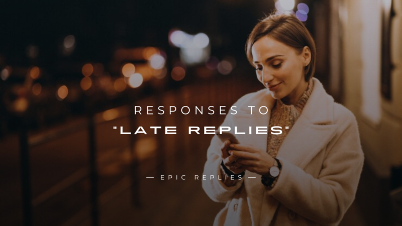 250+ Funny Responses To "Late Replies" In Texting